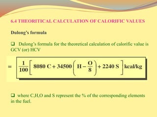 Engineering Chemistry Unit 6 title Combustion of fuels | PPTX