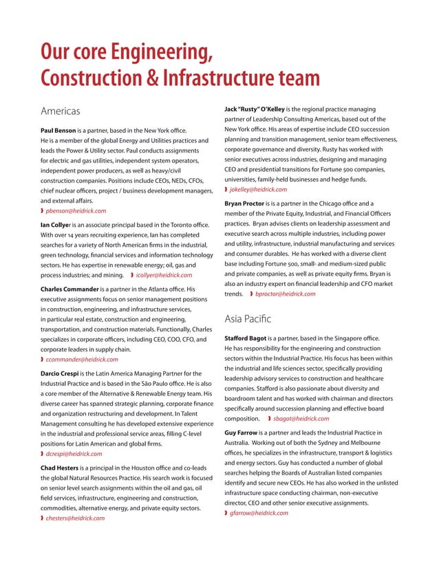 Engineering, Construction And Infrastructure Brochure 2012 | PDF