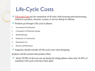 Engineering costs and cost estimating | PPT