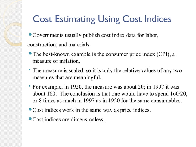 Engineering costs and cost estimating | PPT