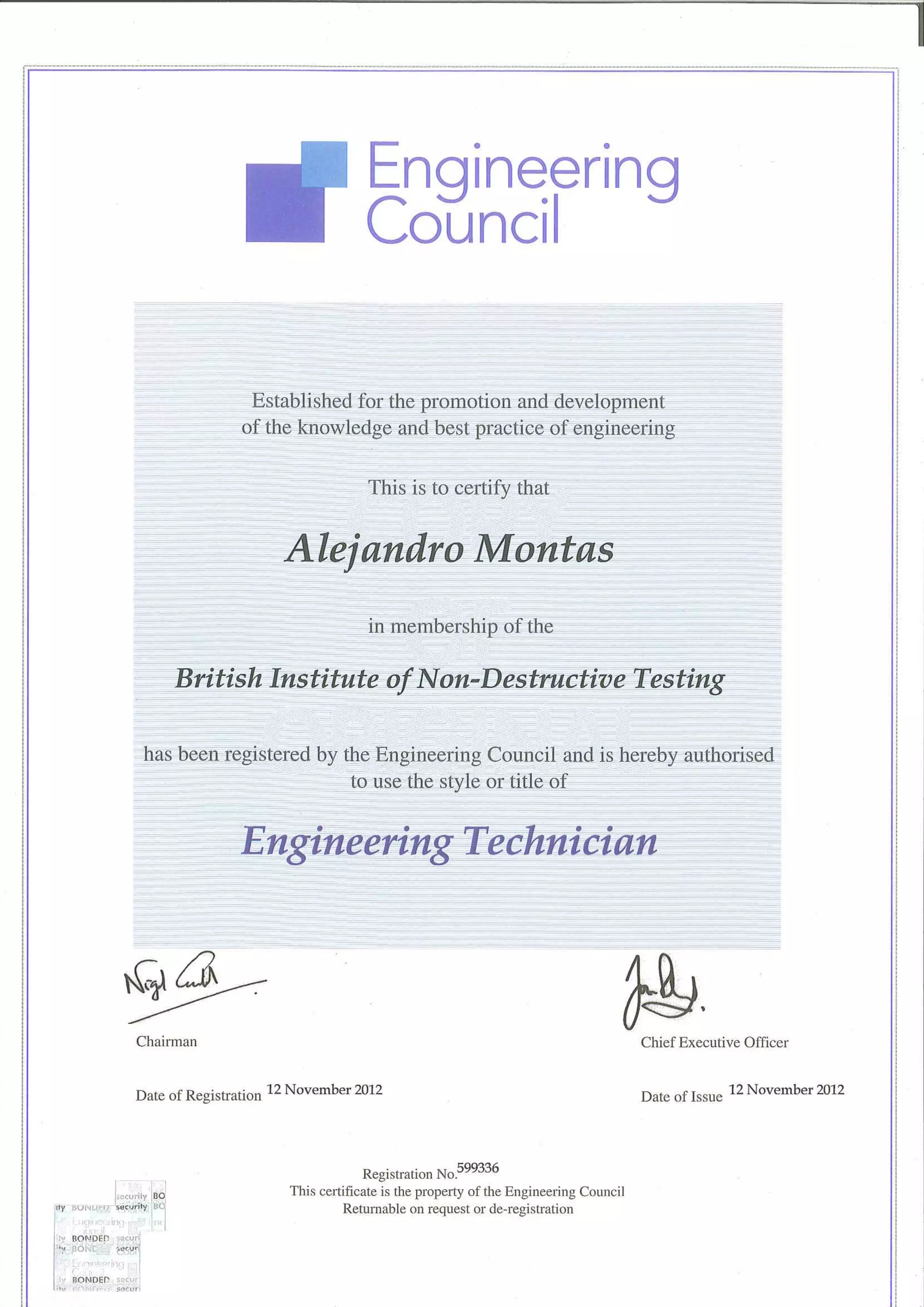 Engineering council certificate | PDF