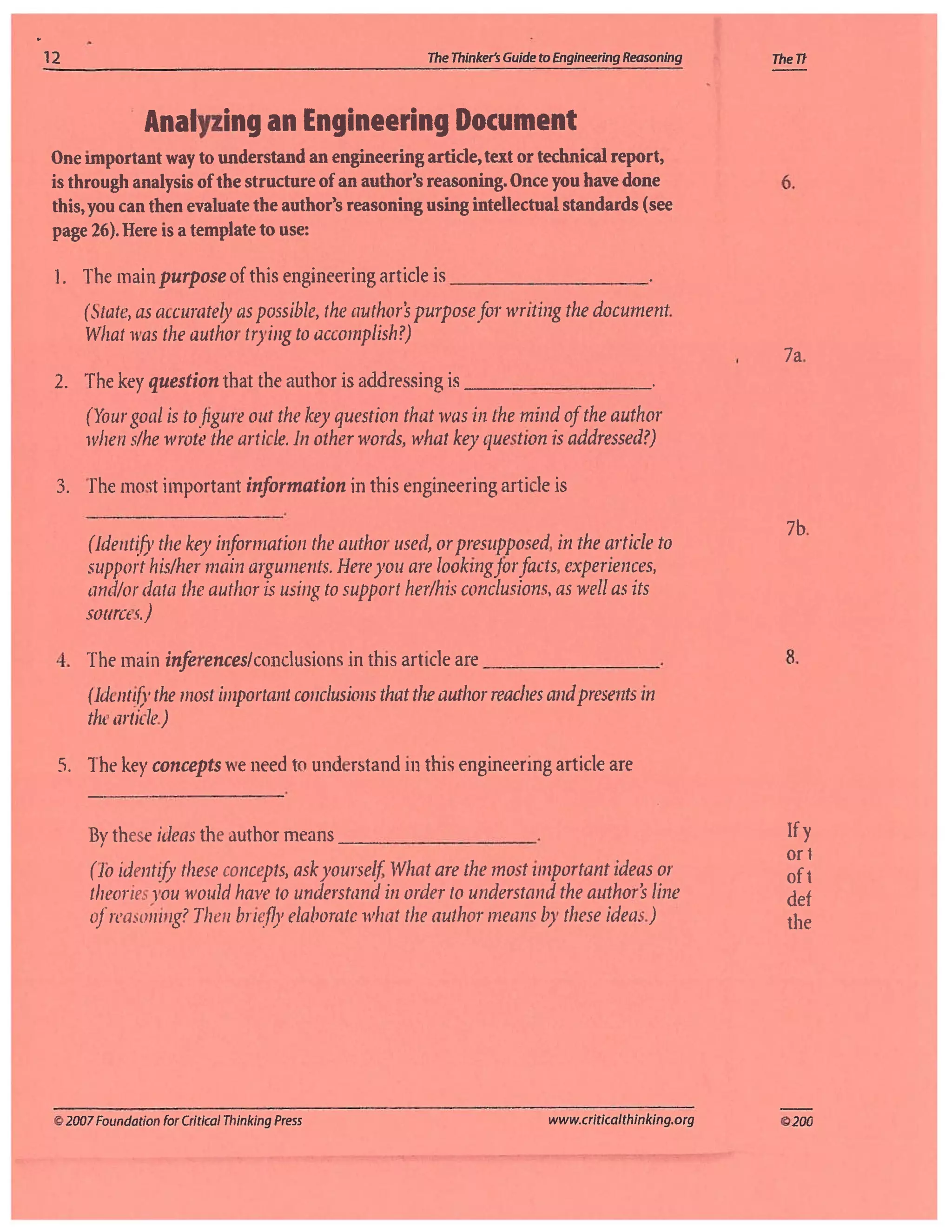 Engineering & Critical Thinking | PDF | Education industry | Industries