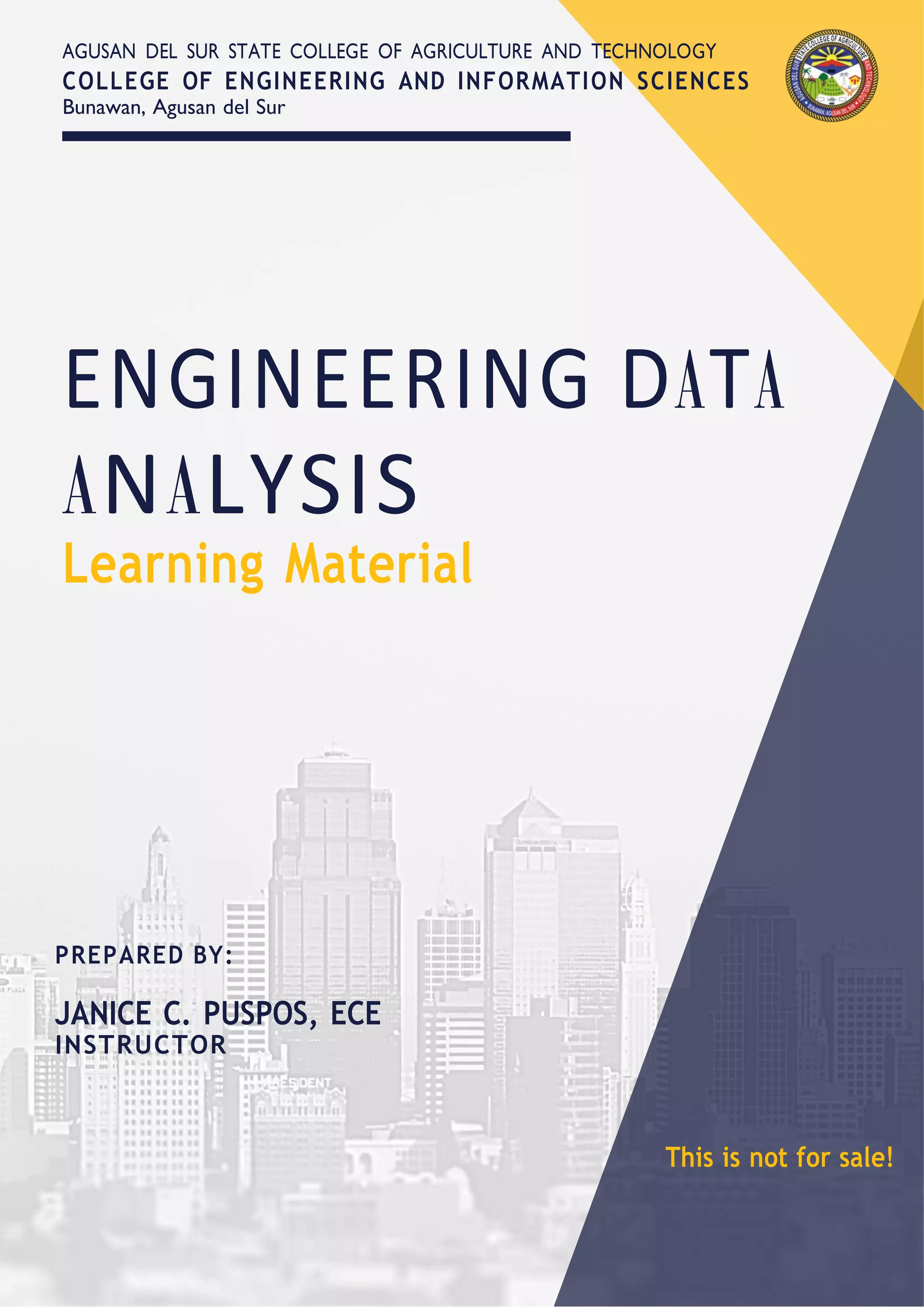 Engineering Data Analysis Learning Mateial (1 week).pdf | Free Download