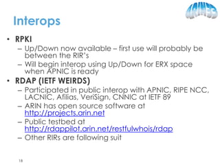 ARIN Engineering Department Report | PPT