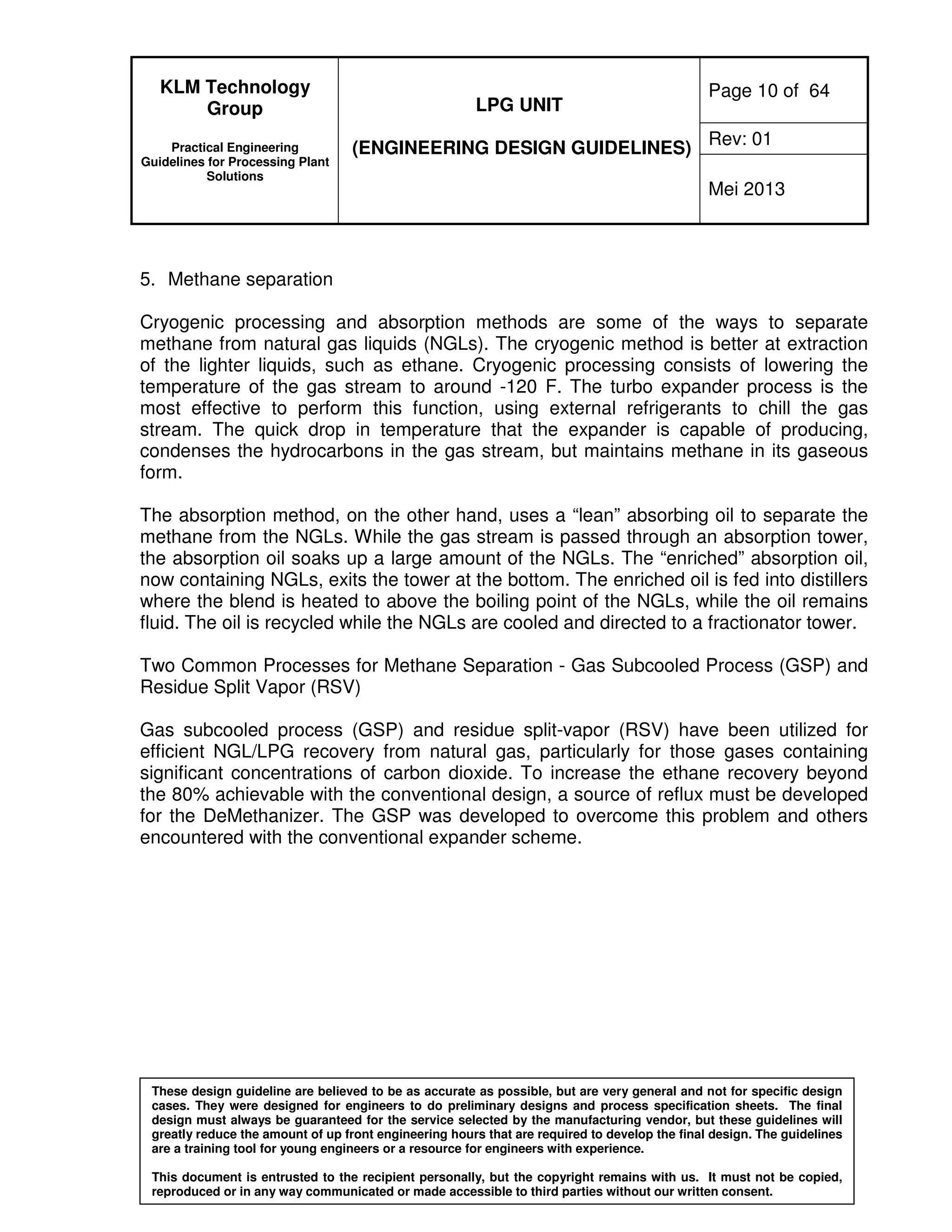 Engineering design guideline LPG | PDF