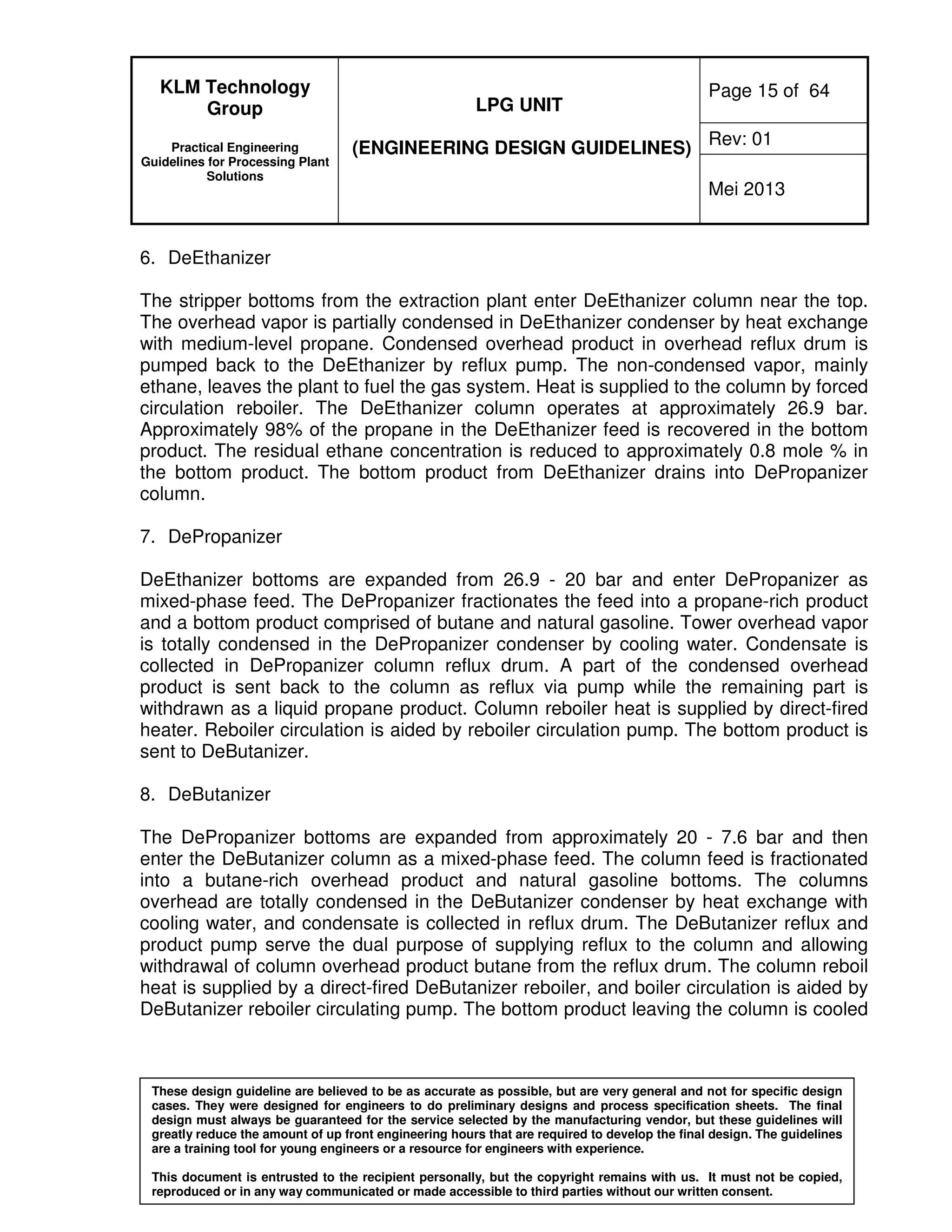 Engineering design guideline LPG | PDF