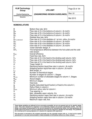 Engineering design guideline LPG | PDF