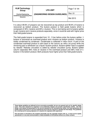 Engineering design guideline LPG | PDF