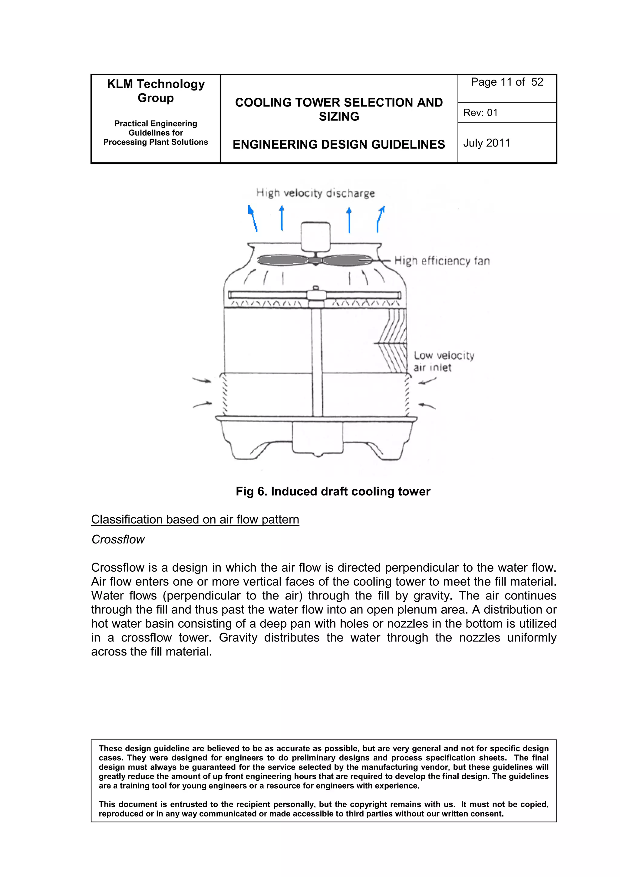 Engineering design guidelines cooling towers - rev01 | PDF