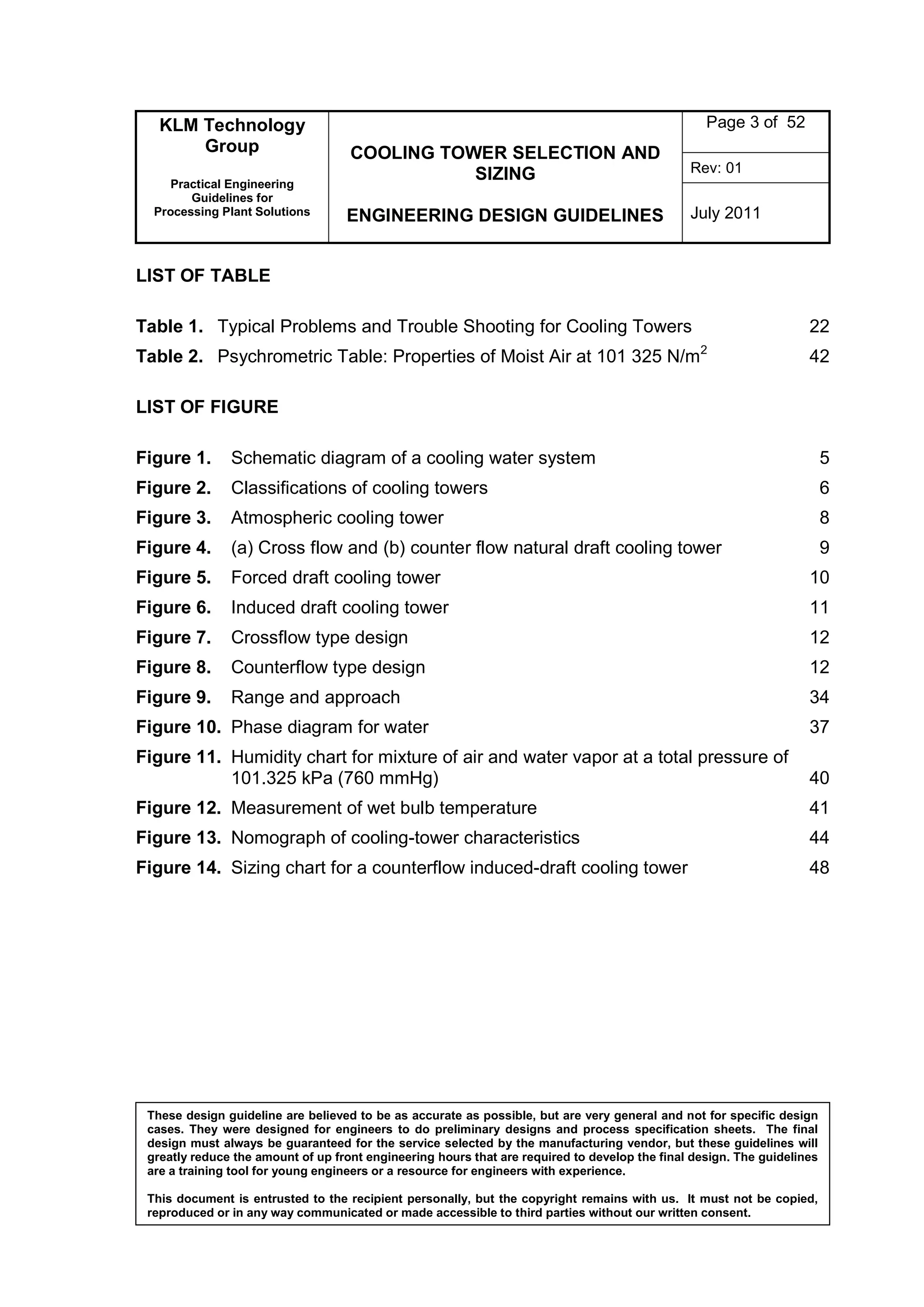 Engineering design guidelines cooling towers - rev01 | PDF