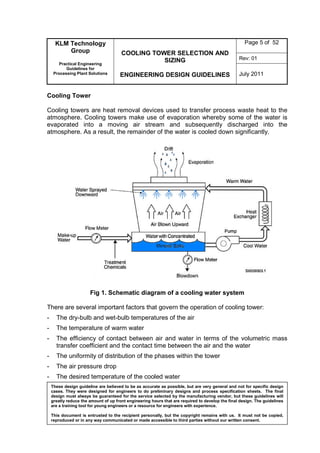 Engineering design guidelines cooling towers - rev01 | PDF