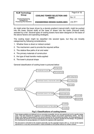 Engineering design guidelines cooling towers - rev01 | PDF