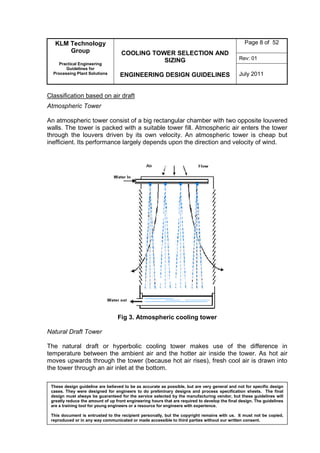 Engineering design guidelines cooling towers - rev01 | PDF