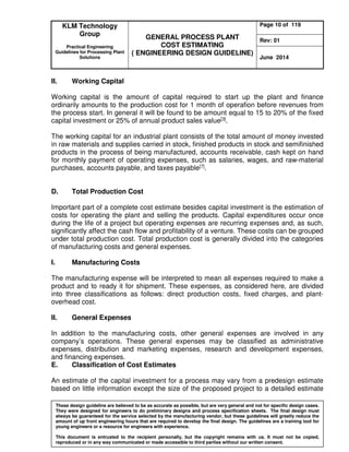 Engineering design guildline_general_plant_cost_estimating_rev01web | PDF