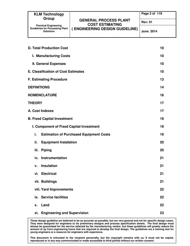 Engineering design guildline_general_plant_cost_estimating_rev01web ...