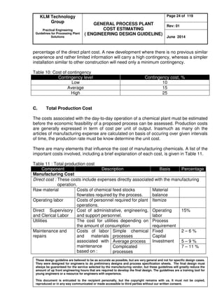 Engineering design guildline_general_plant_cost_estimating_rev01web | PDF