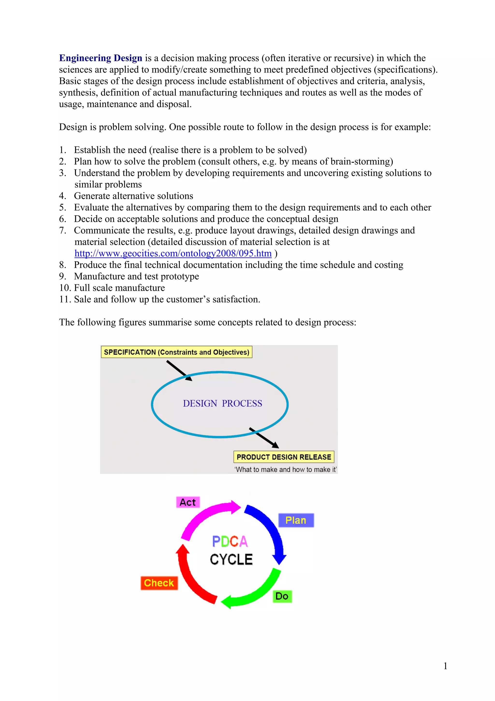 Engineering Design Notes | PDF