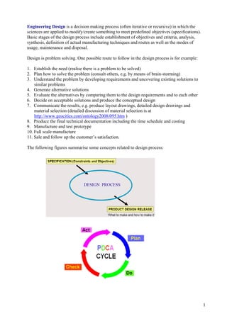 Engineering Design Notes | PDF