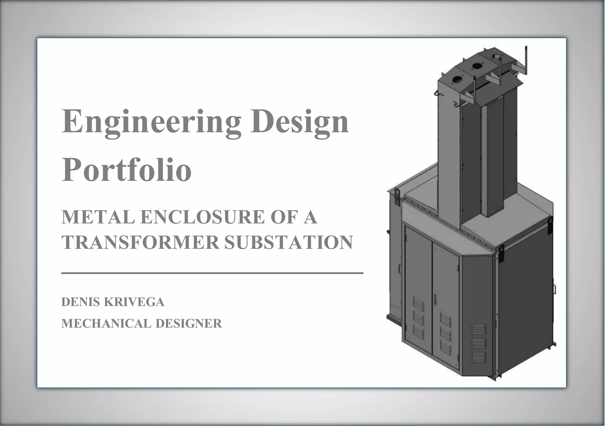 Engineering design portfolio. Transformer Substation | DOCX