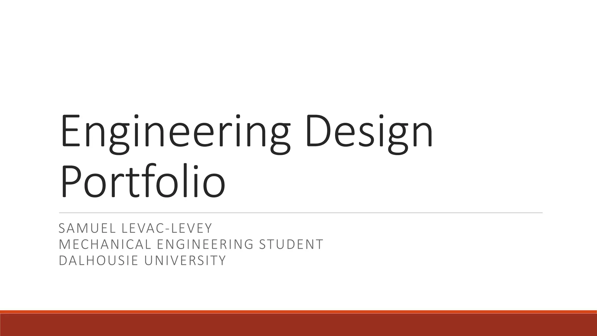 Engineering design portfolio for linked in | PPTX