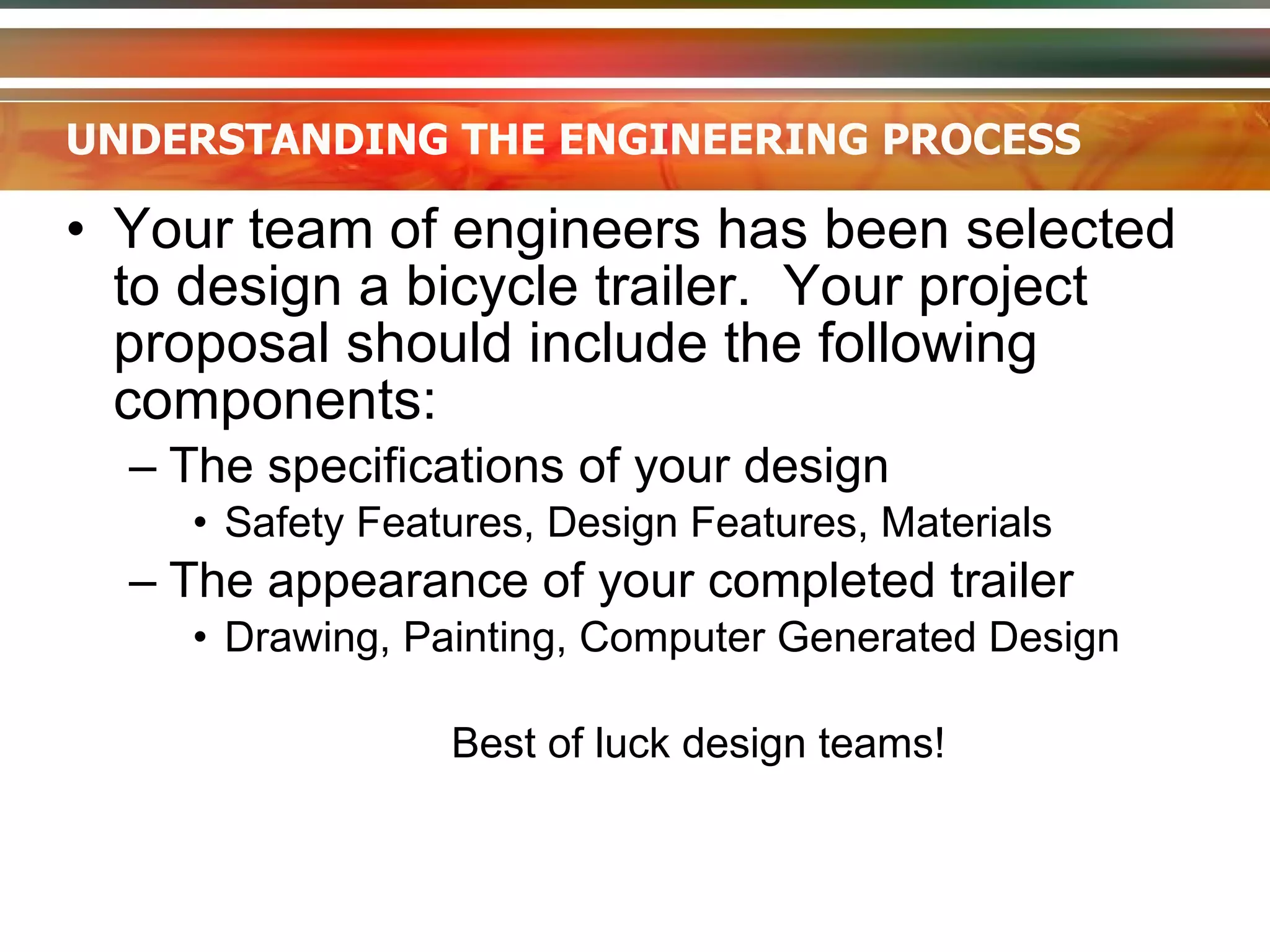 Engineering design process power point | PPT