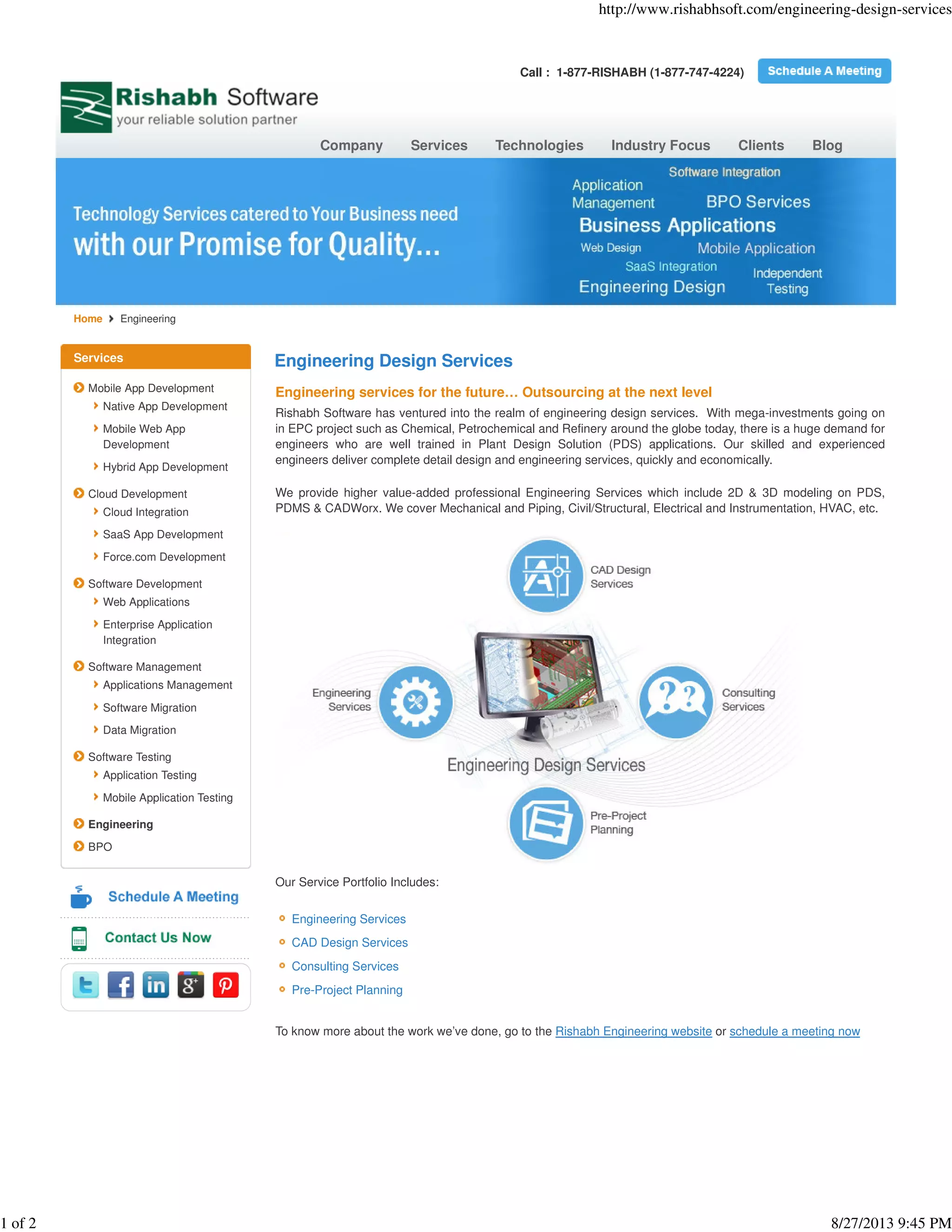 Engineering design services | PDF