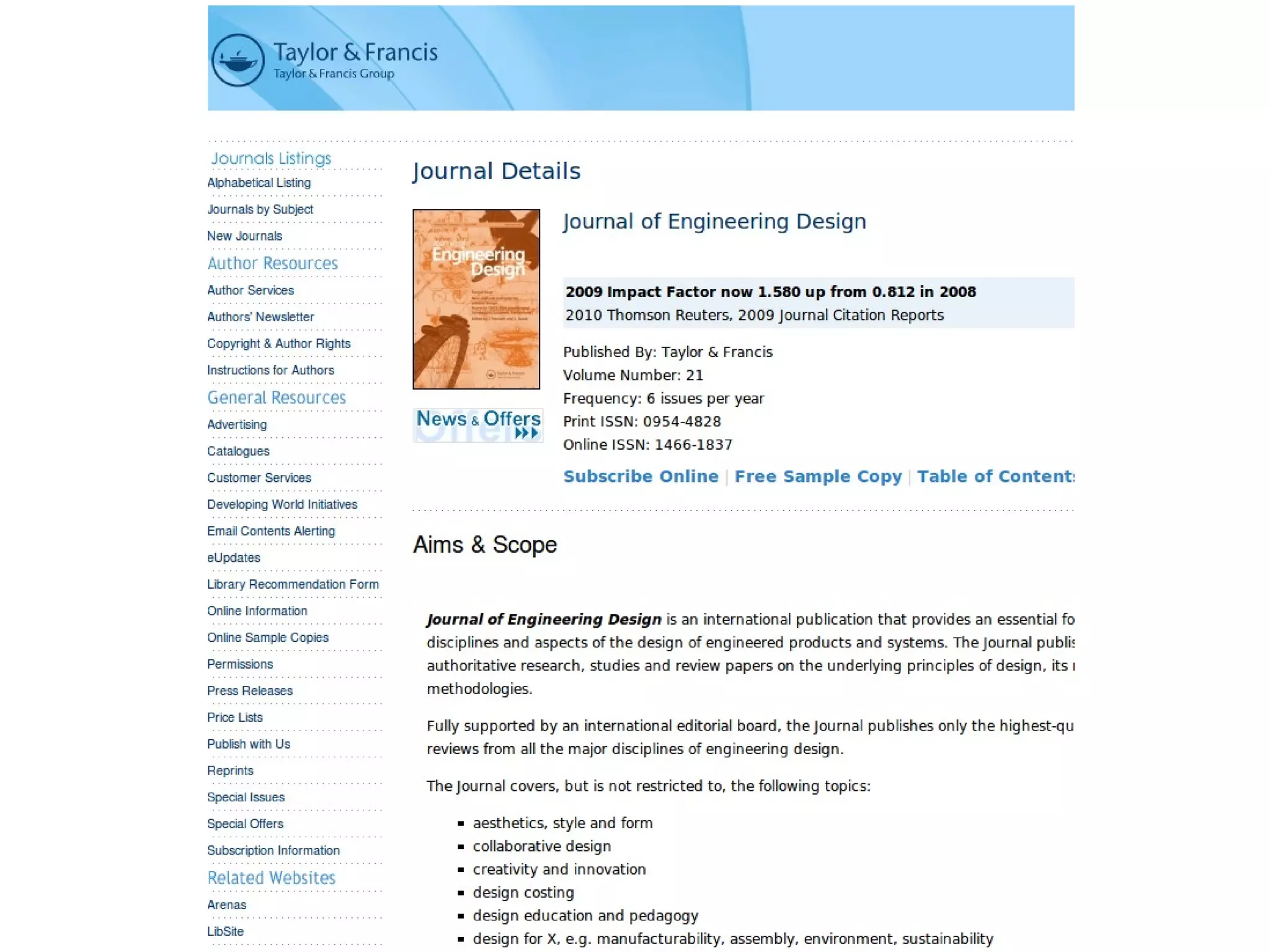 Engineering design target journals | PPT