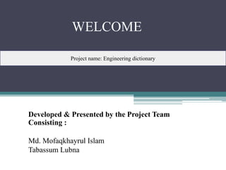 Engineering dictionary | PPT