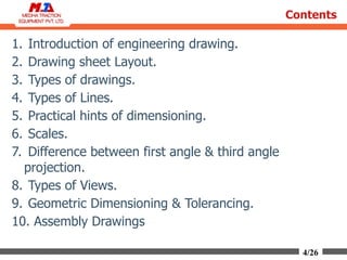 Training material of engineering drawing | PDF