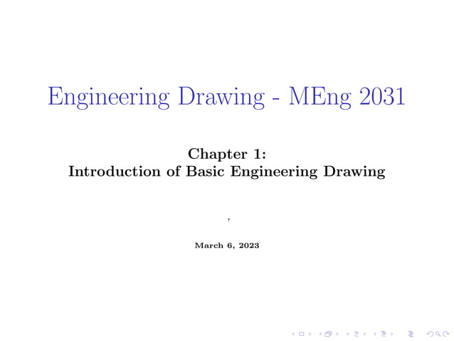 Engineering Drawing - Chapter 1.pdf | Drawing and Sketching | Arts and ...