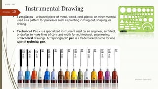 Engineering drawing - mini paper, tools and guides | PPTX