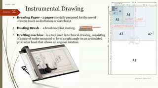 Engineering drawing - mini paper, tools and guides | PPT