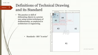 Engineering drawing - mini paper, tools and guides | PPT
