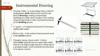 Engineering drawing - mini paper, tools and guides | PPT