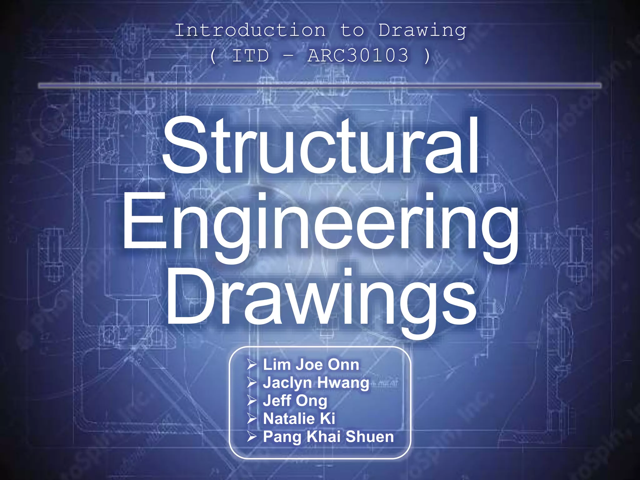 ITD: Project #01: Structural Engineering Drawings | PPTX