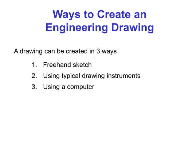 Engineering drawing chapter 01 introduction | PPT
