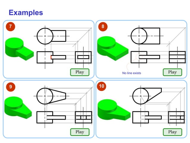 Engineering Drawing Chapter 03 Orthographic Projection Ppt 3 D Graphics Computer Software