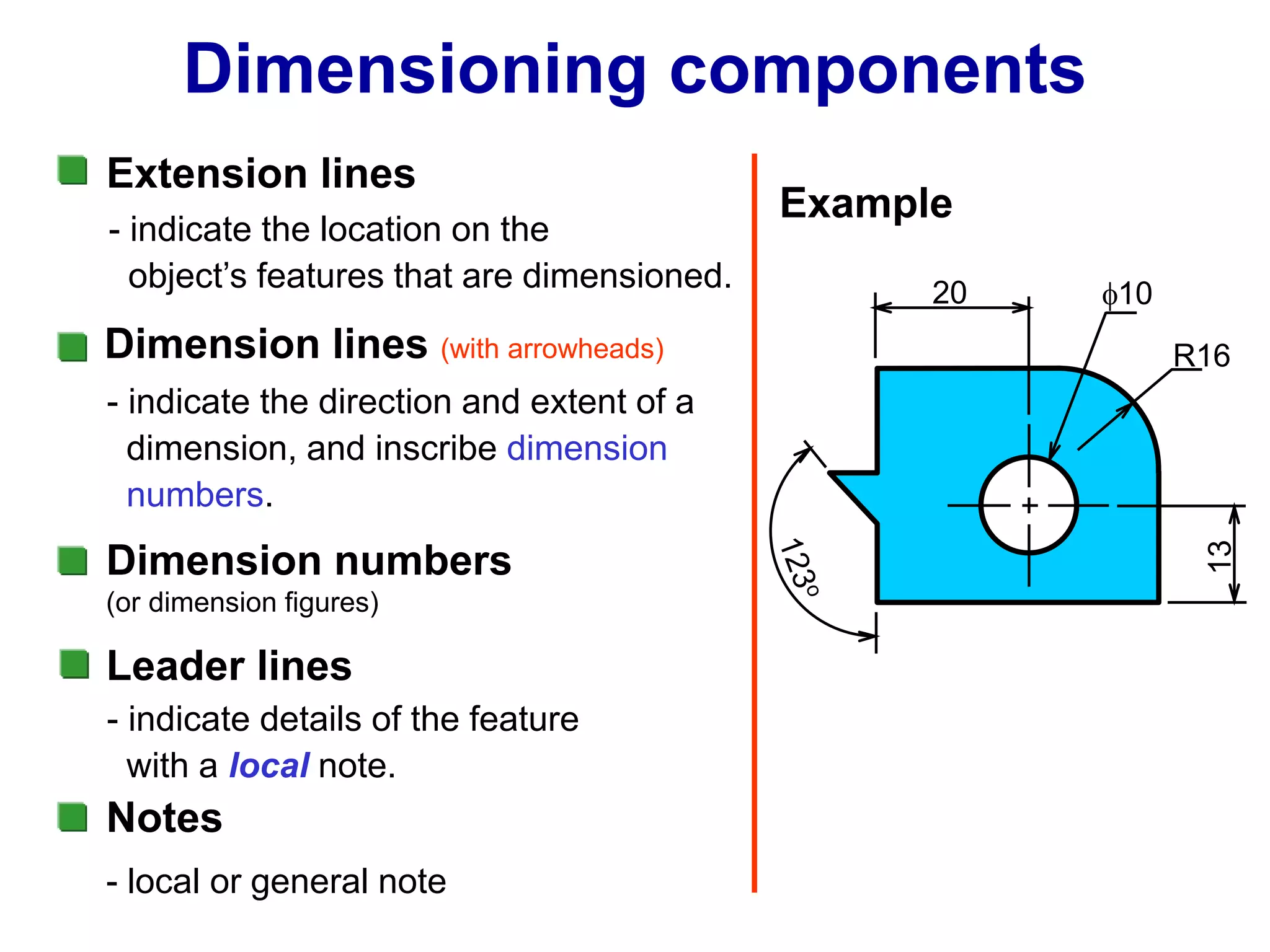 Engineering drawing chapter 07 dimensioning.ppt