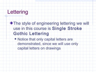 Engineeringdrawingengineeringletteringlesson3 110719085753-phpapp02 | PPT
