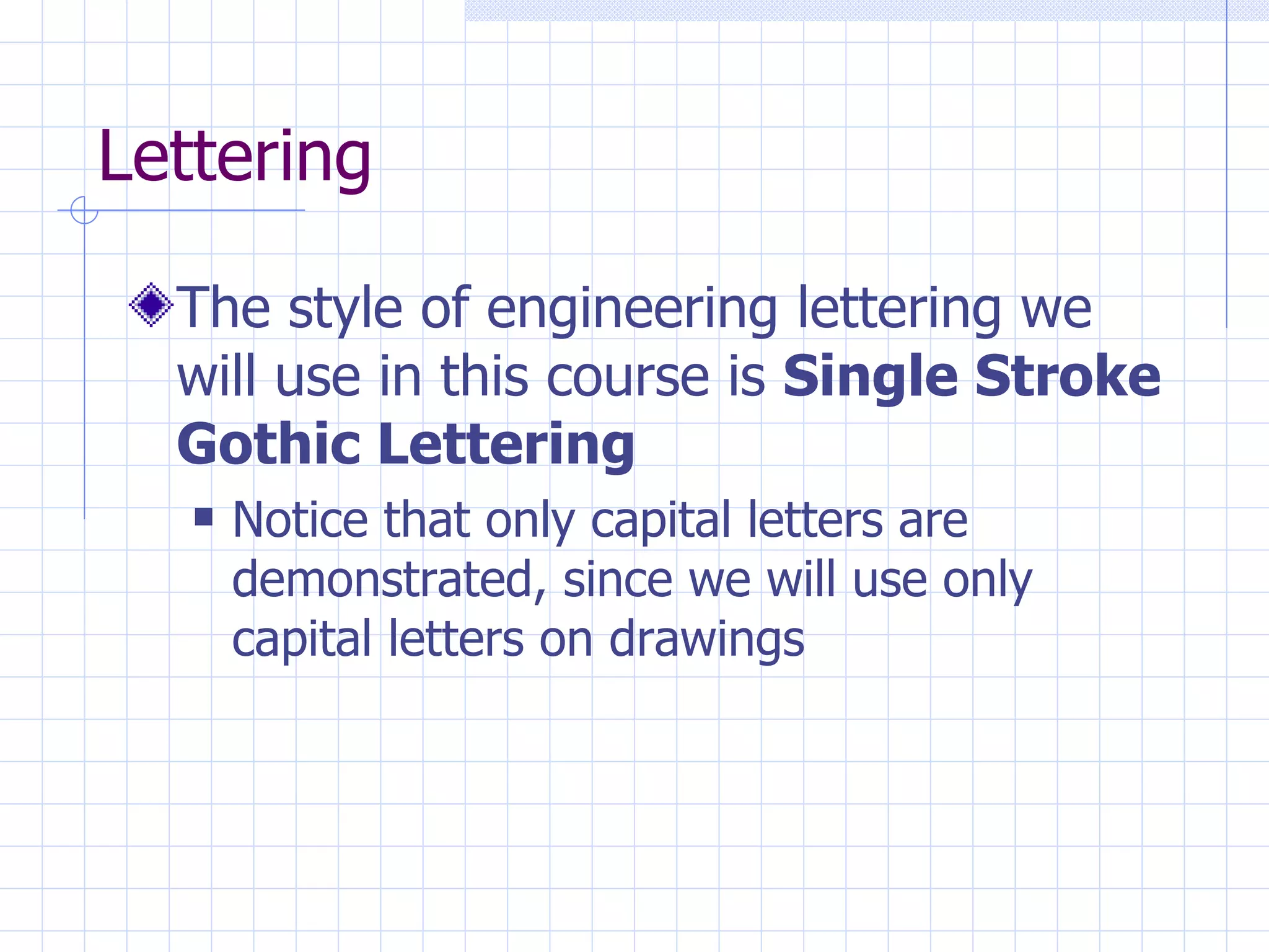 Engineering drawing (engineering lettering) lesson 3 | PPT