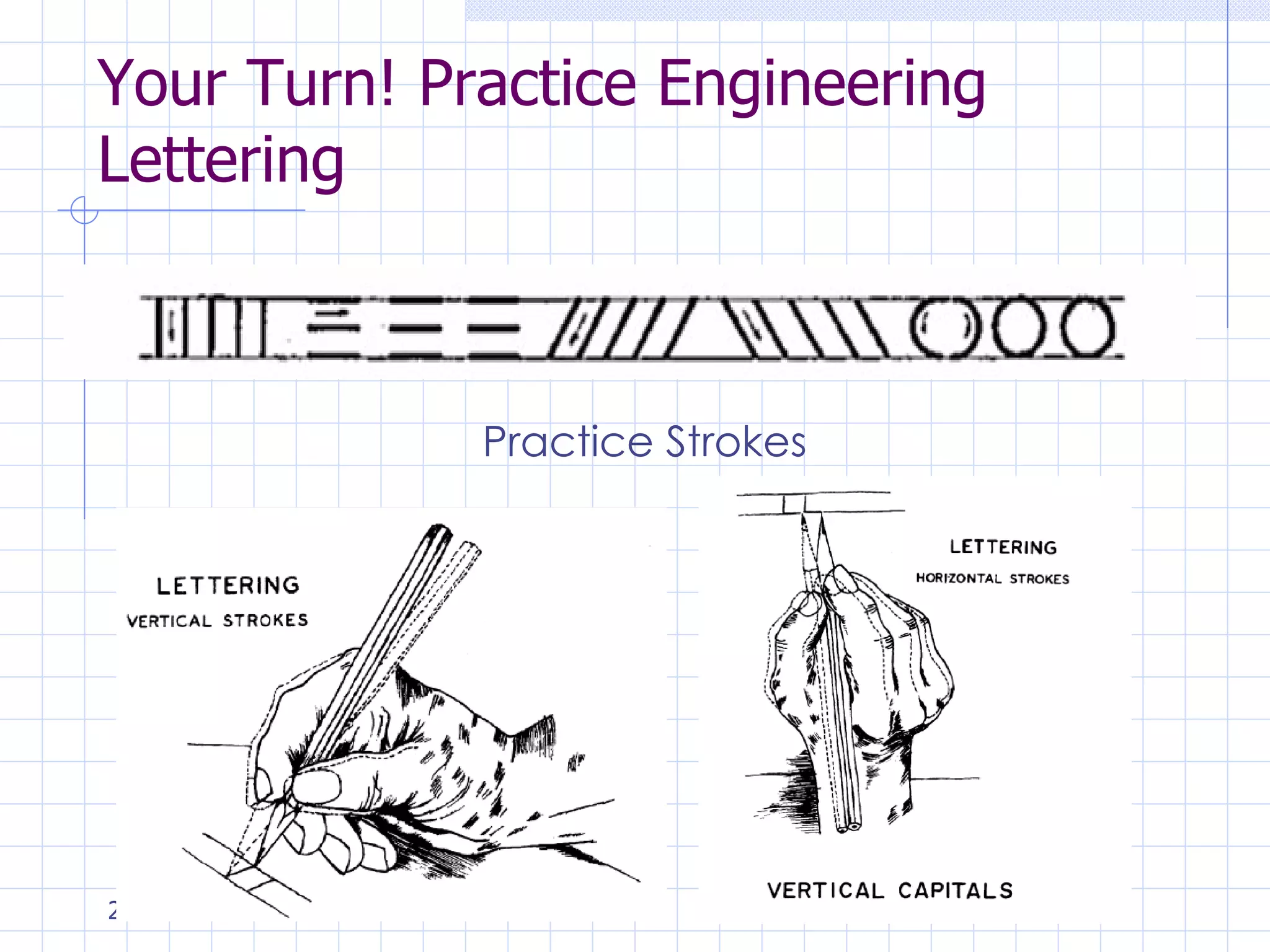 Engineering drawing (engineering lettering) lesson 3 | PPT