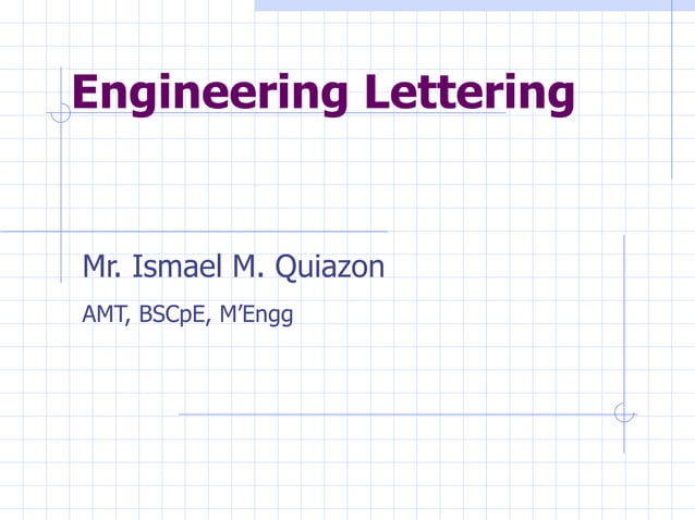 Engineering drawing (engineering lettering) lesson 3 | PPT | Drawing ...