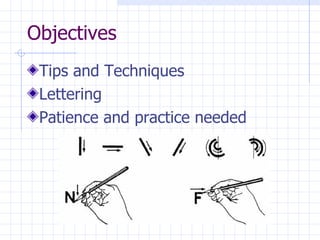 Engineering drawing (engineering lettering) lesson 3 | PPT
