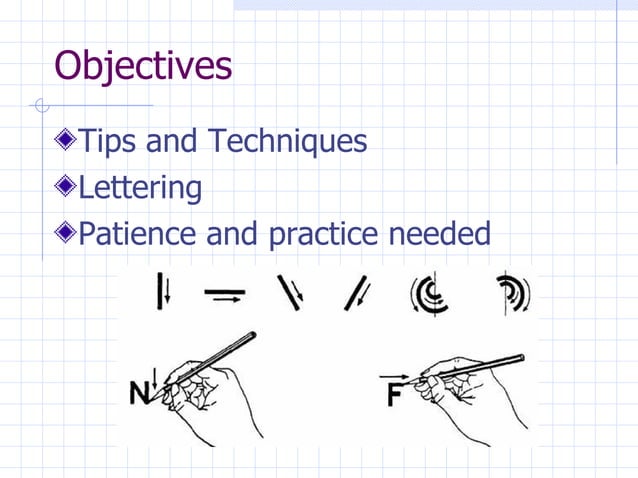 Engineering drawing (engineering lettering) lesson 3 | PPT | Drawing ...