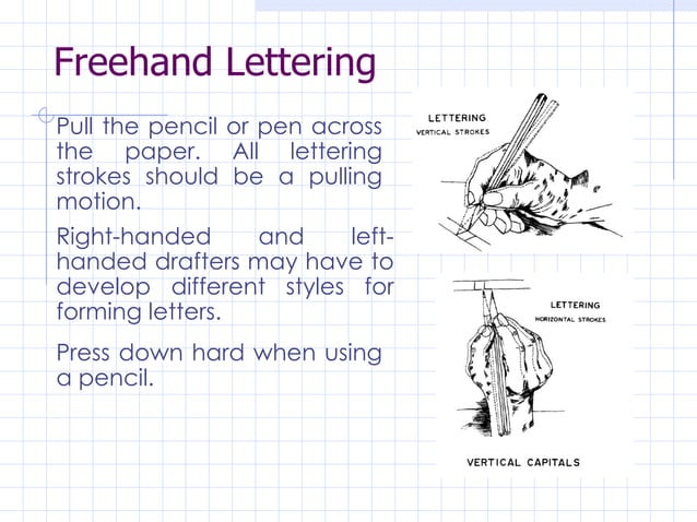 Engineering drawing (engineering lettering) lesson 3 | PPT | Drawing ...