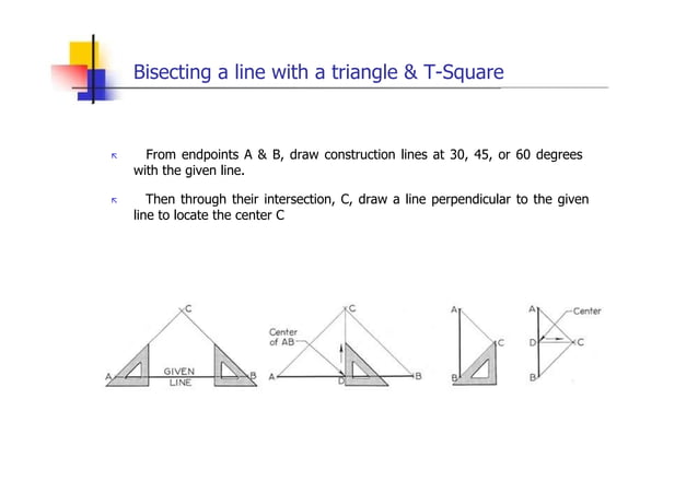 Engineering drawing (geometric construction) lesson 4 | PPT | Geography | Science