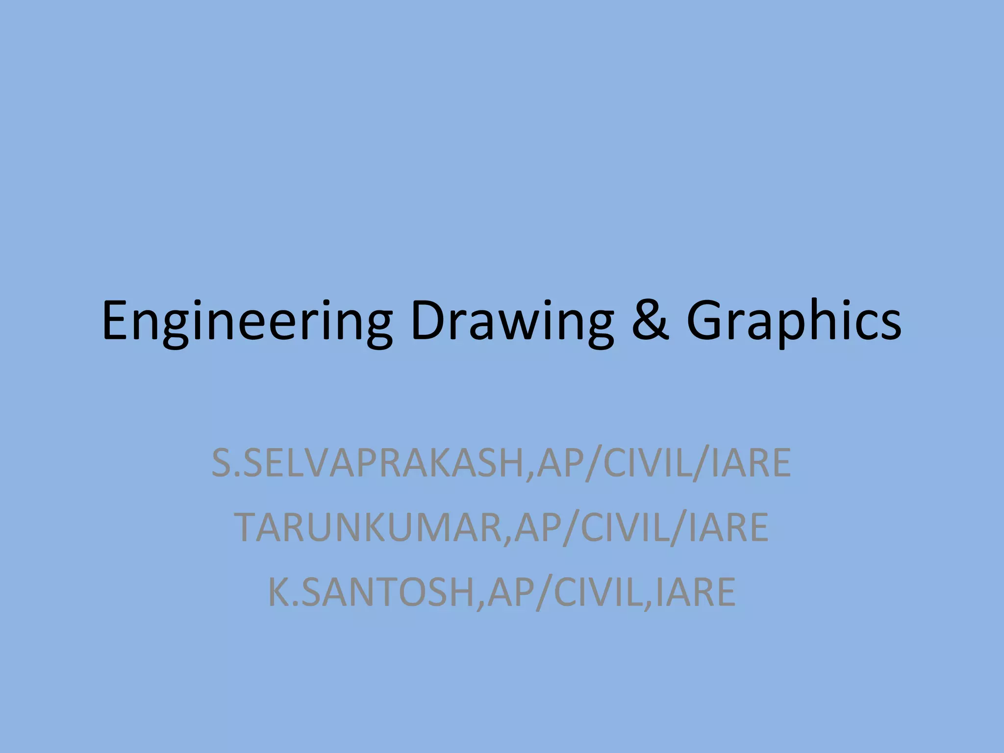 Engineering drawing graphics | PPT