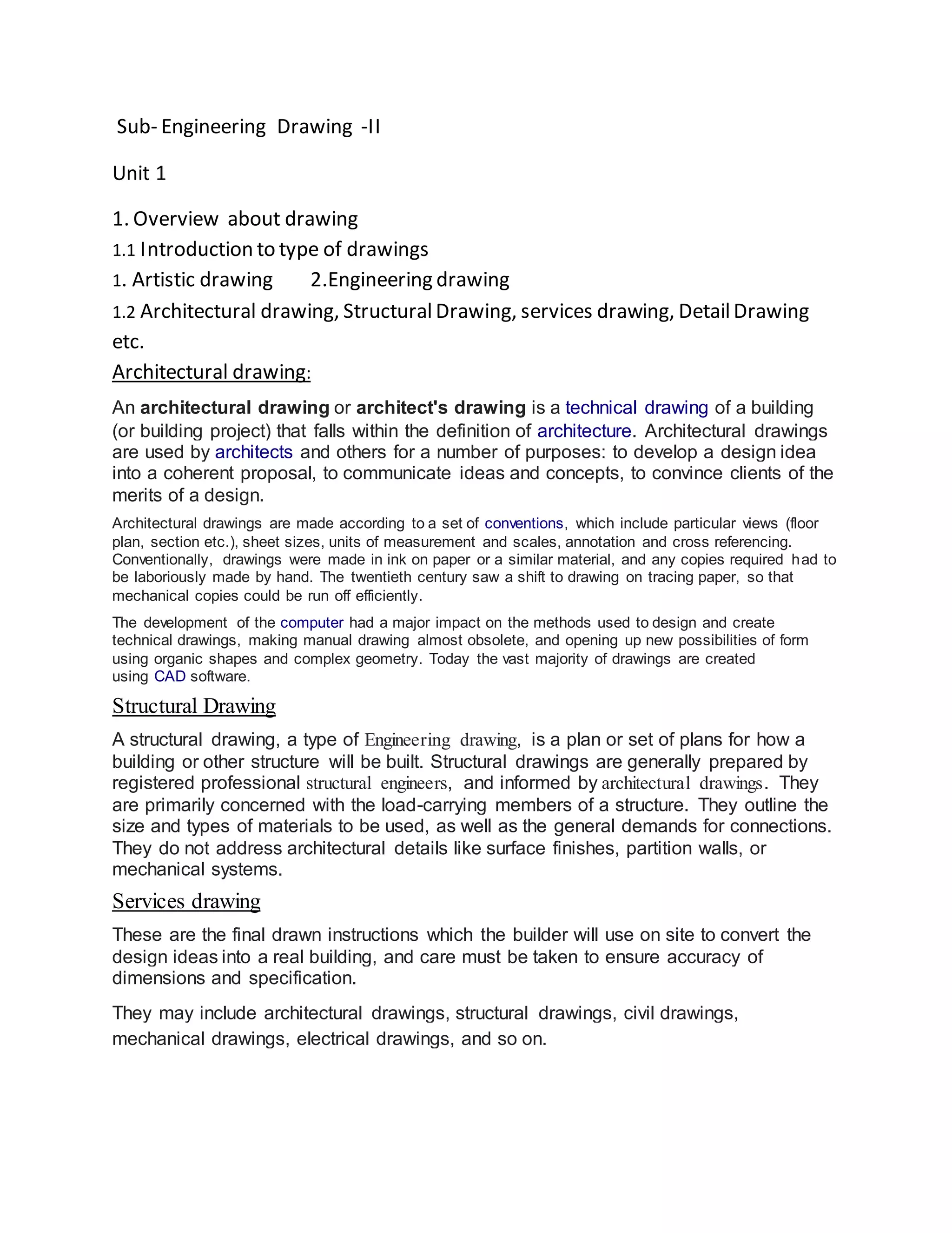 Engineering drawing ii | DOCX