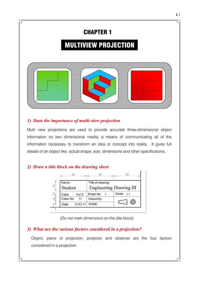 Engineering Drawing III for Technical High School students of Kerala ...
