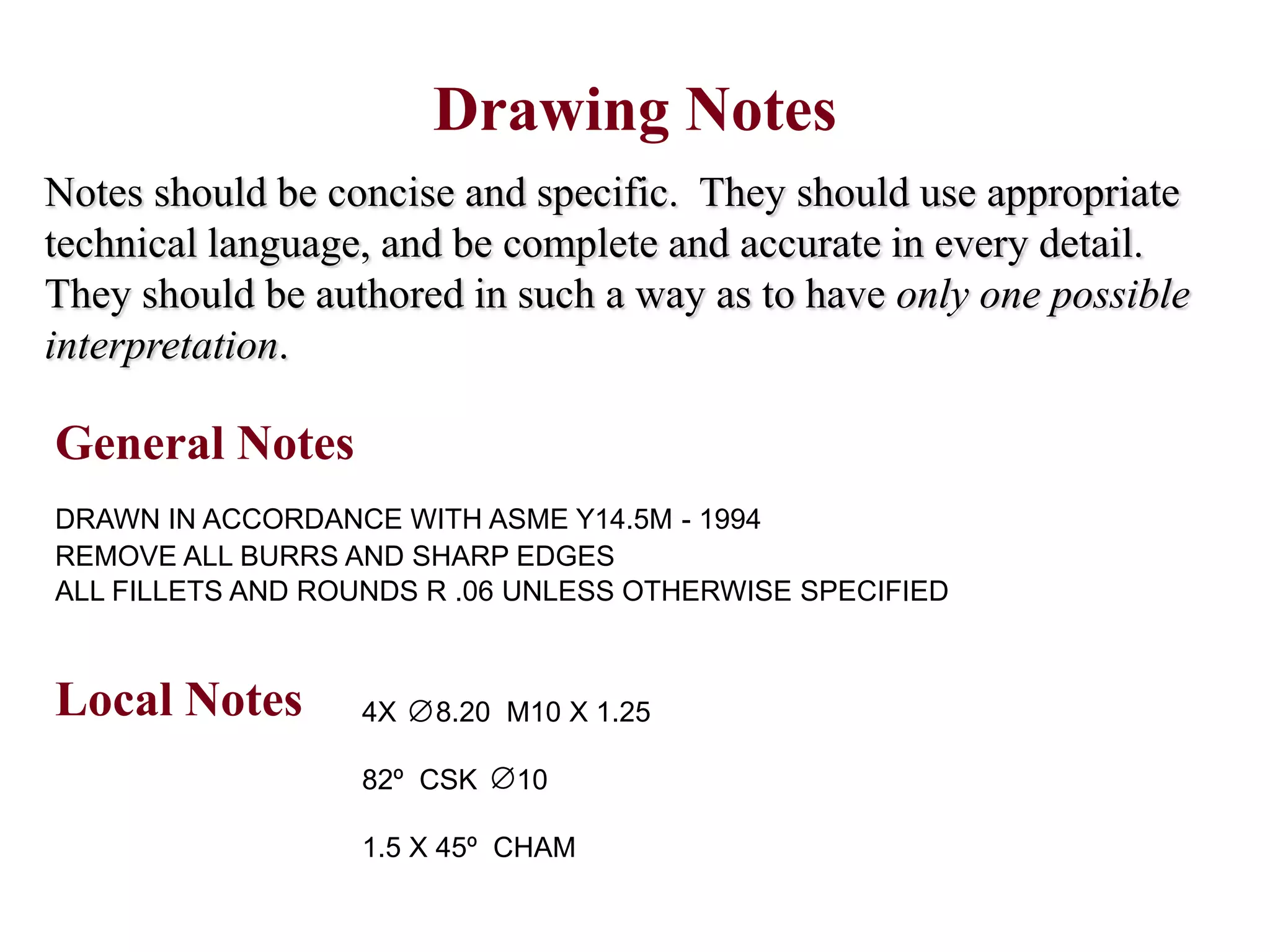 Engineering drawing notes_b | PPTX
